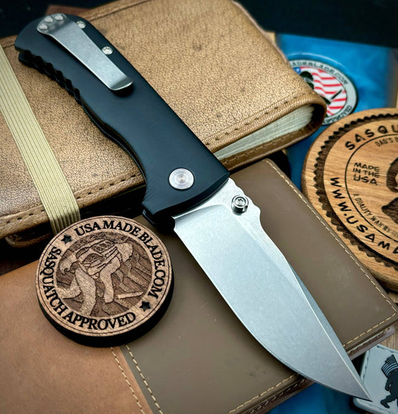 Defiant-7 Talos Button Lock with Magnacut Blade and Black Hardcoat ...