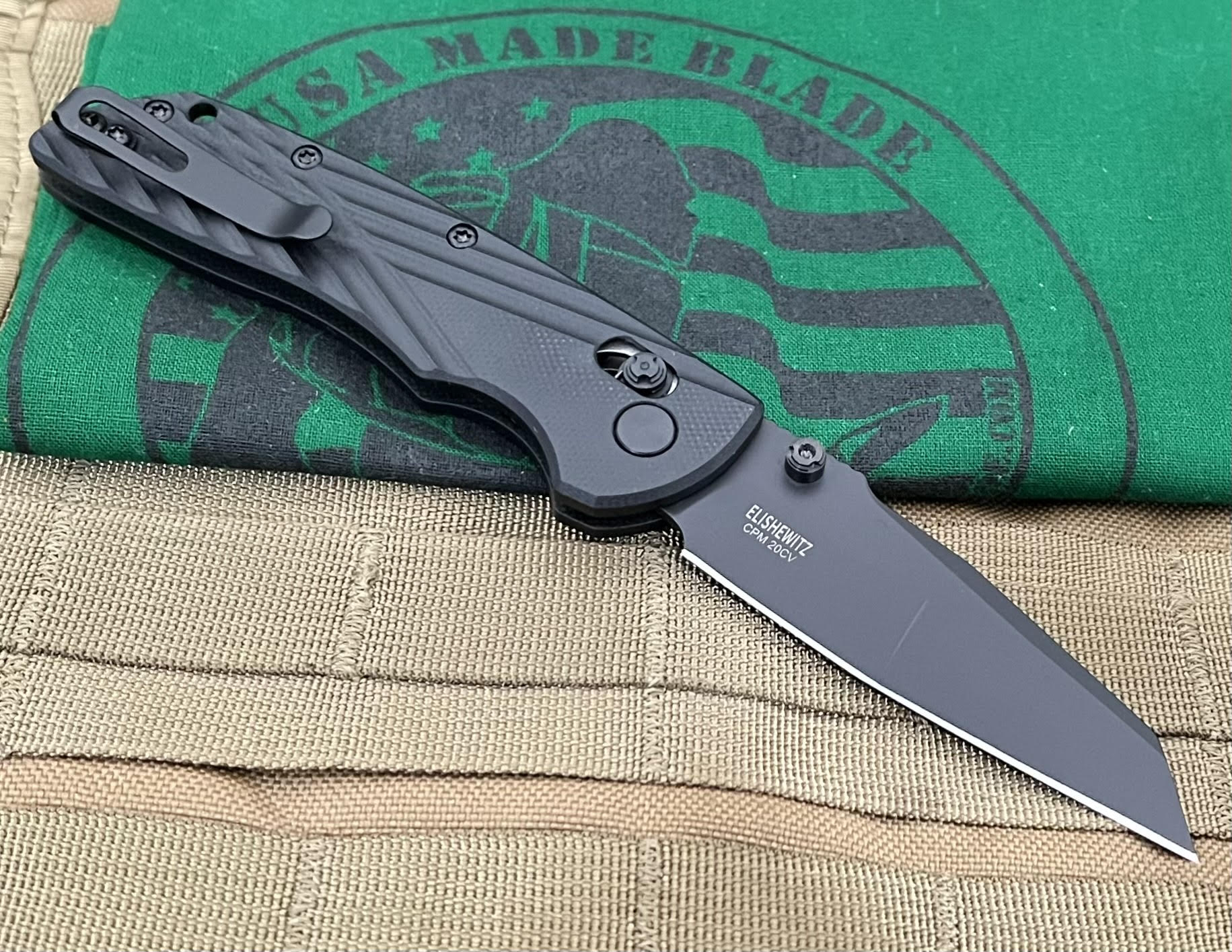 Hogue Deka ABLE Lock Black G10 Handles and Black Cerakoted 20CV ...